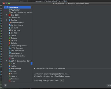 how to default test coverage to tracing when running tests with coverage ides support