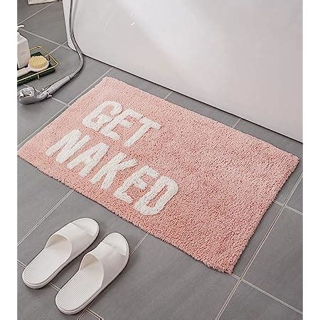 Amazon MODMINZEN Get Naked Bath Mat For Bathroom Funny Shower