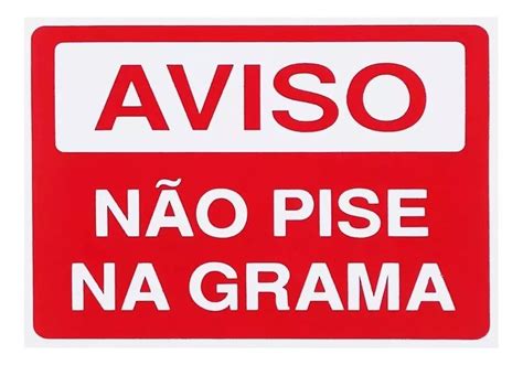 placa não pise na grama placa não pise no jardim placa atenção não