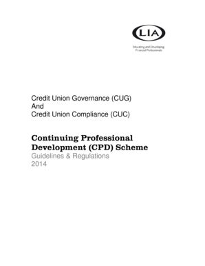 Fillable Online Continuing Professional Development Cpd Guide To The