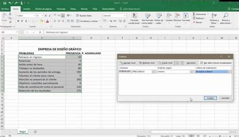 Cómo hacer un diagrama de Pareto en Excel Guía completa ejemplo