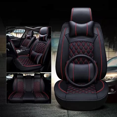 Kit Funda Cubre Asiento Volante Auto Premium Luxury Completo Cuotas