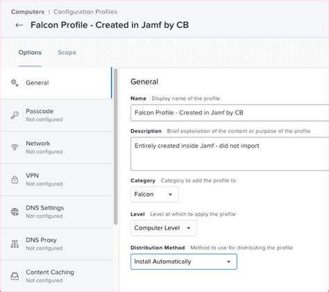 how to manually create a jamf pro configuration profile for all crowdstrike macos sensor