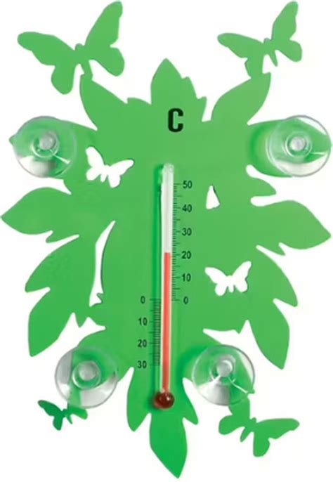 Pluto Thermometer Groen Blad Bol