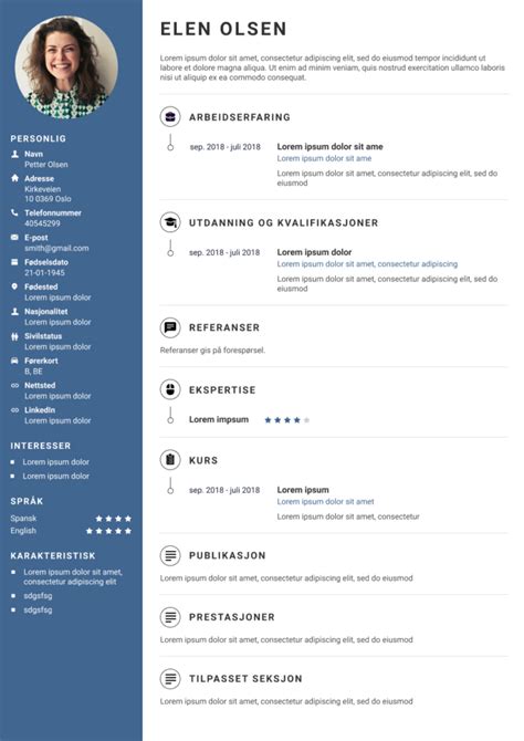 Lag Gratis CV Med CV Mal Fra Cvmal No Copy