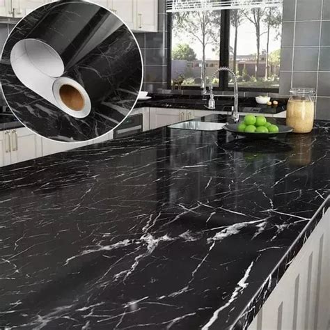 Papel Tapiz Con Adhesivo Tipo M Rmol Negro Vinil Cm X M Mercadolibre