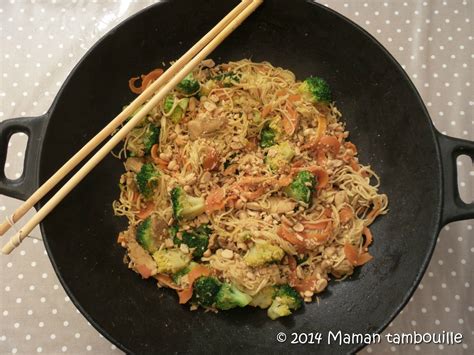 Wok de poulet aux légumes croquants Maman Tambouille