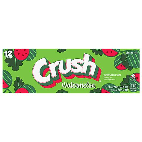 Crush 12 Pack Watermelon Soda 12 12 Fl Oz Cans Fruit Flavors