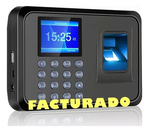 Reloj Checador Huella Biom Trico Digital Memoria Internet Meses Sin