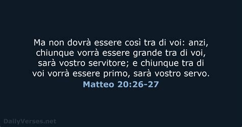 Luglio Versetto Della Bibbia Del Giorno Nr Matteo