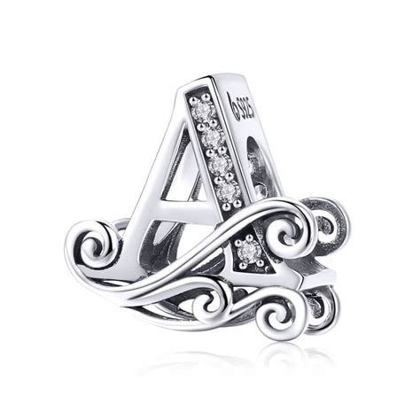 Litera A Charms Do Pandora Moda Trusky