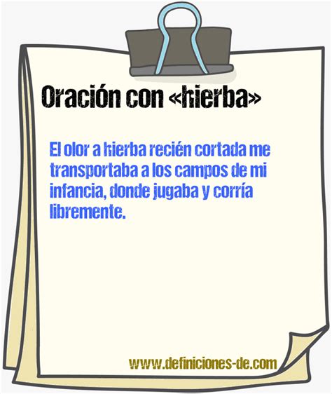 35 Oraciones Con Hierba