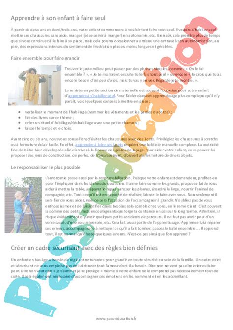 Aider son enfant à grandir 5 conseils