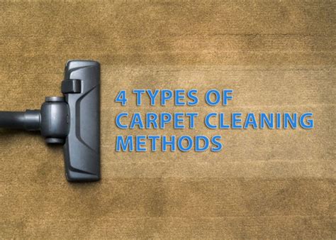 Top 4 Types Of Carpet Cleaning Methods That You Must Follow