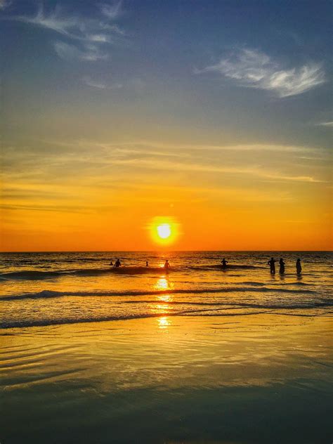 Sonnenuntergang Strand Meer Kostenloses Foto Auf Pixabay Pixabay