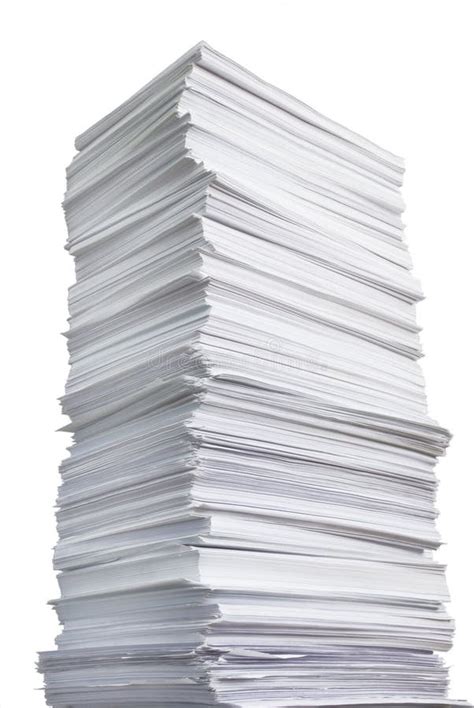 Enormer Papierstapel stockfoto Bild von exemplar büro 30866828