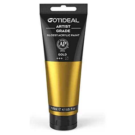 Pintura Acrílica Metálica Tubos De Oro De 24k 120 Ml Envío gratis