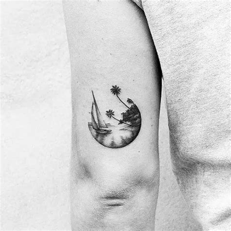 Top 30 Small Beach Tattoos For Men