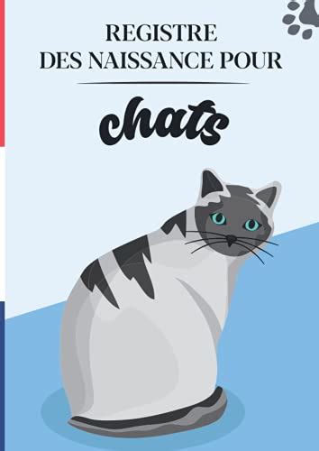 registre des naissance pour chats Cahier Idéal pour éleveur de félin