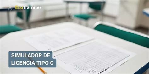 Simulador de licencia Tipo C Trámites 2024 ecutramites