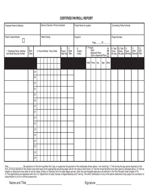 Certified Payroll Form Pdf Fill Out Sign Online DocHub