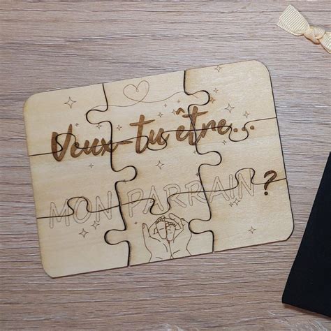 Puzzle Veux tu être mon Parrain
