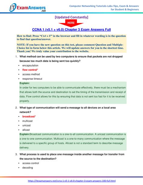 ITexamanswers Net CCNA 1 V5 1 V6 0 Chapter 3 Exam Answers Full