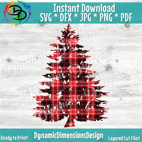 KIEFERBAUM SVG Weihnachtsbaum Svg Distressed Svg Baum Svg Kiefern