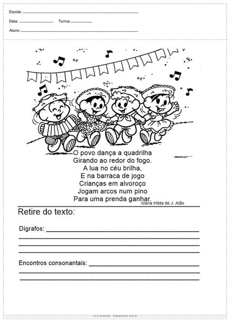 Atividades Para Festa Junina Para O 3º Ano Ler E Aprender DE9