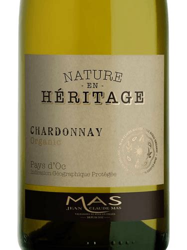 Jean Claude Mas Nature En Heritage Chardonnay Organic Vivino