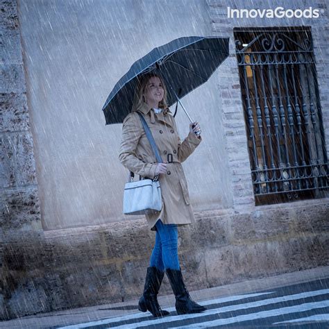 Paraply Med LED Og Omvendt Lukning Folbrella InnovaGoods Paraguas