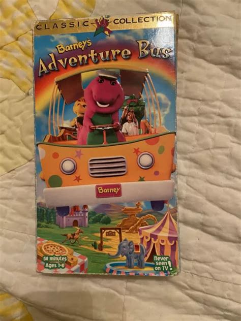 BARNEYS ADVENTURE BUS Classic Collection VHS Video Tape RARE Sing