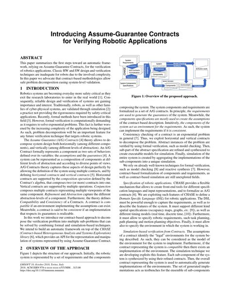 pdf work in progress introducing assume guarantee contracts for verifying robotic applications
