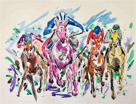 Painting Art Collectibles Original Pen And Watercolor Painting On