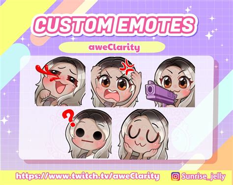 Custom Emotes Twitch Emoji For Streamer Twitch Discord Etsy
