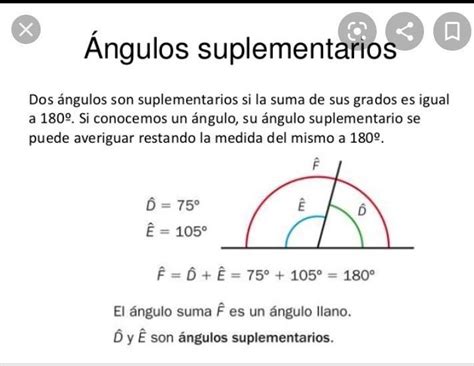 que es un ángulo suplementario Brainly lat