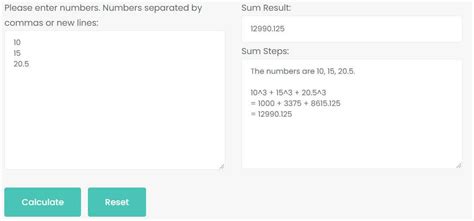 sum of cubes calculator mathbz