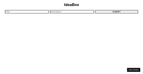 Ideabox Codesandbox