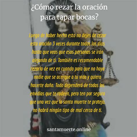 Oración Tapa Bocas Milagrosa Aleja las malas lenguas