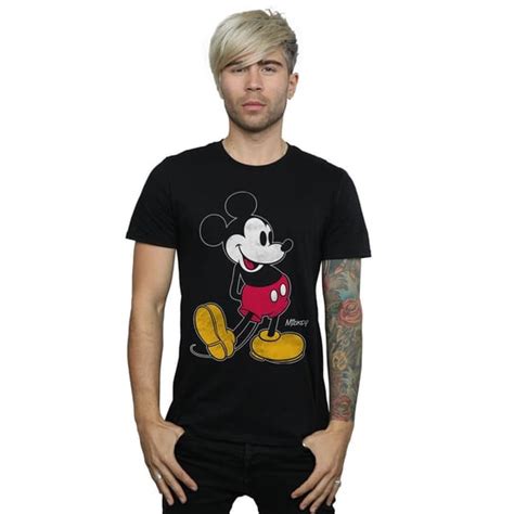 Disney Męska Koszulka Mickey Mouse Classic Kick XXXXXS Czarny