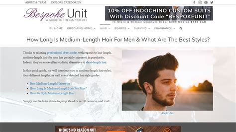 Medium Length Hairstyles For Men Beauty Tips
