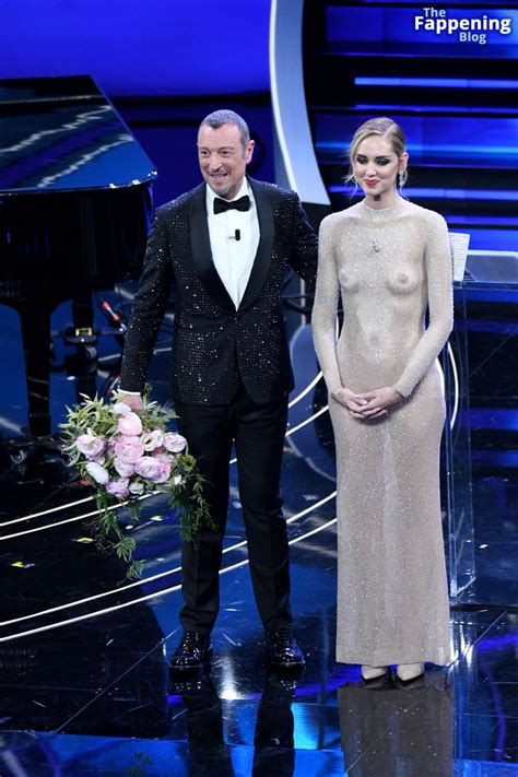 Chiara Ferragni Flaunts Her Nipples In A See Through Dress At The