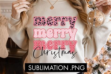 Merry Christmas PNG Sublimation By Freeling Design House TheHungryJPEG