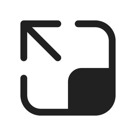 Uitbreiden Tot Links Gevuld Pictogram In Fluent Solid 20px