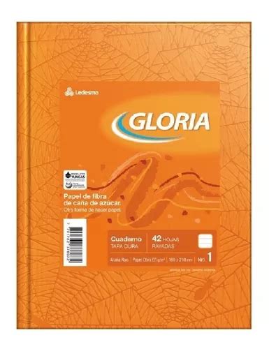 Cuaderno Tapa Dura 42hs Rayado Gloria Escolar Araña X25 U