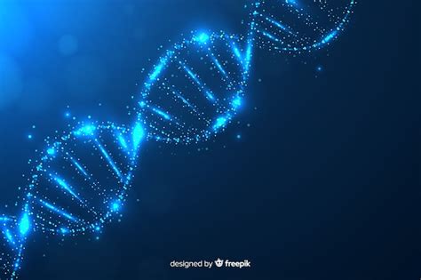 Fondo Abstracto De Adn Vector Gratis