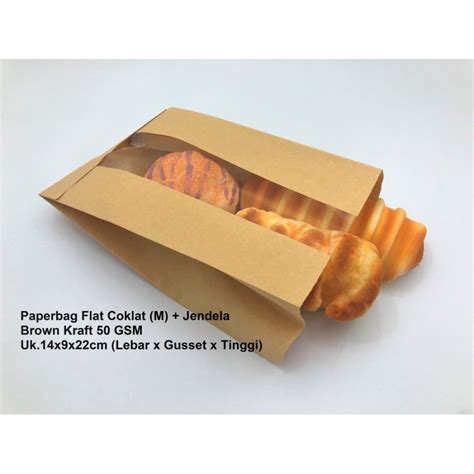 Jual Kertas Bungkus Roti Snake Paperbag Kantong Kertas Coklat