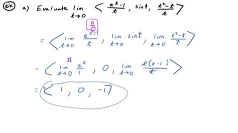 video 13 1 8 evaluate a limit of a given vector valued function youtube