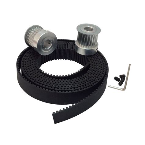 BEMONOC 2Pcs 24 Teeth HTD 3M Timing Pulley Bore 6mm 6 35mm 8mm 10mm