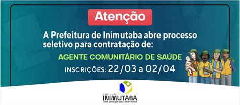 PROCESSO SELETIVO PARA CONTRATAÇÃO DE AGENTE COMUNITÁRIO DE SAÚDE ACS